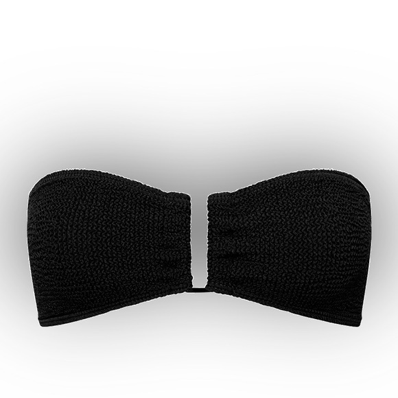 bond-eye | Swim | Bond Eye Swim Black Eco Bandeau Crinkle Bikini Swim ...